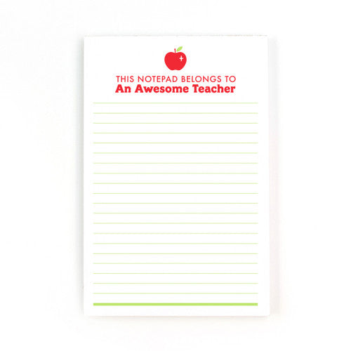 Awesome Teacher Notepad | Giftbar